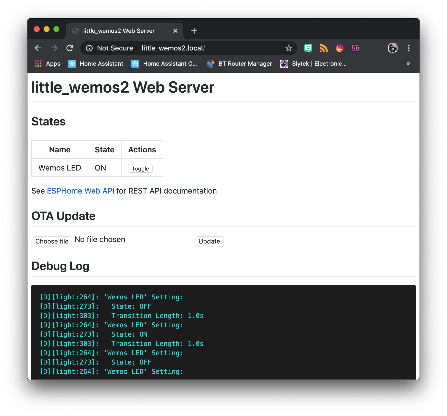Easier ESP8266 Web Server LED Control Using ESPHome – Siytek Easier ESP8266 Web Server LED Control Using ESPHome – Siytek
