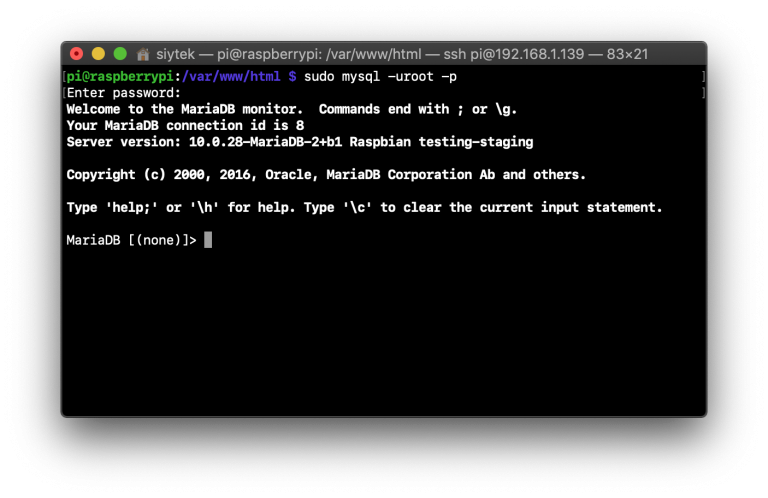 Raspberry Pi WordPress With MariaDB Setup Guide – Siytek