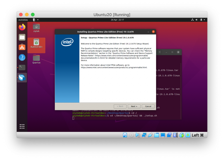 How To Run Intel Quartus On Mac OS X With Virtualbox & Ubuntu – Siytek