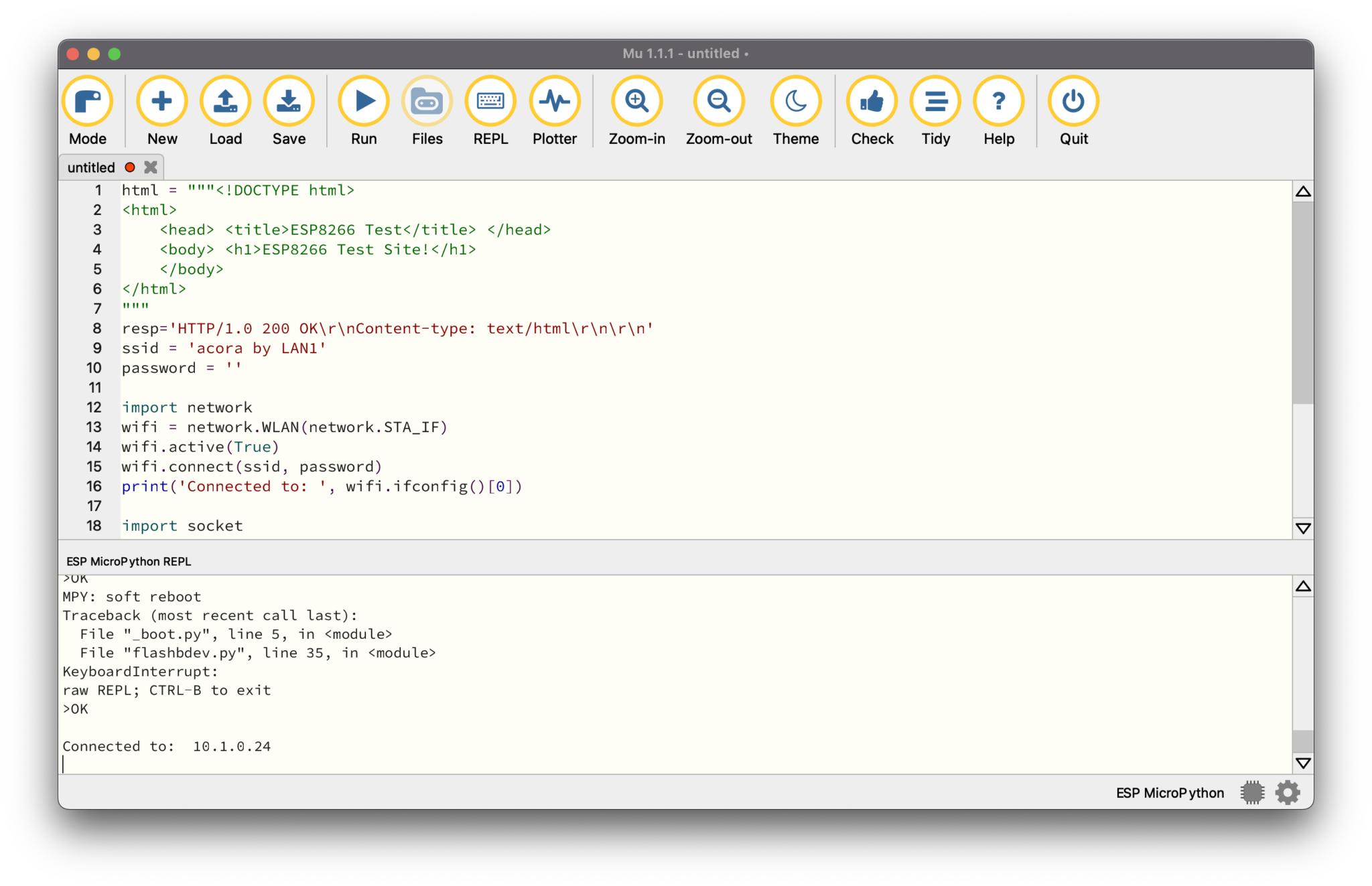 Beginners Guide to MicroPython: Network & Web Server Examples – Siytek