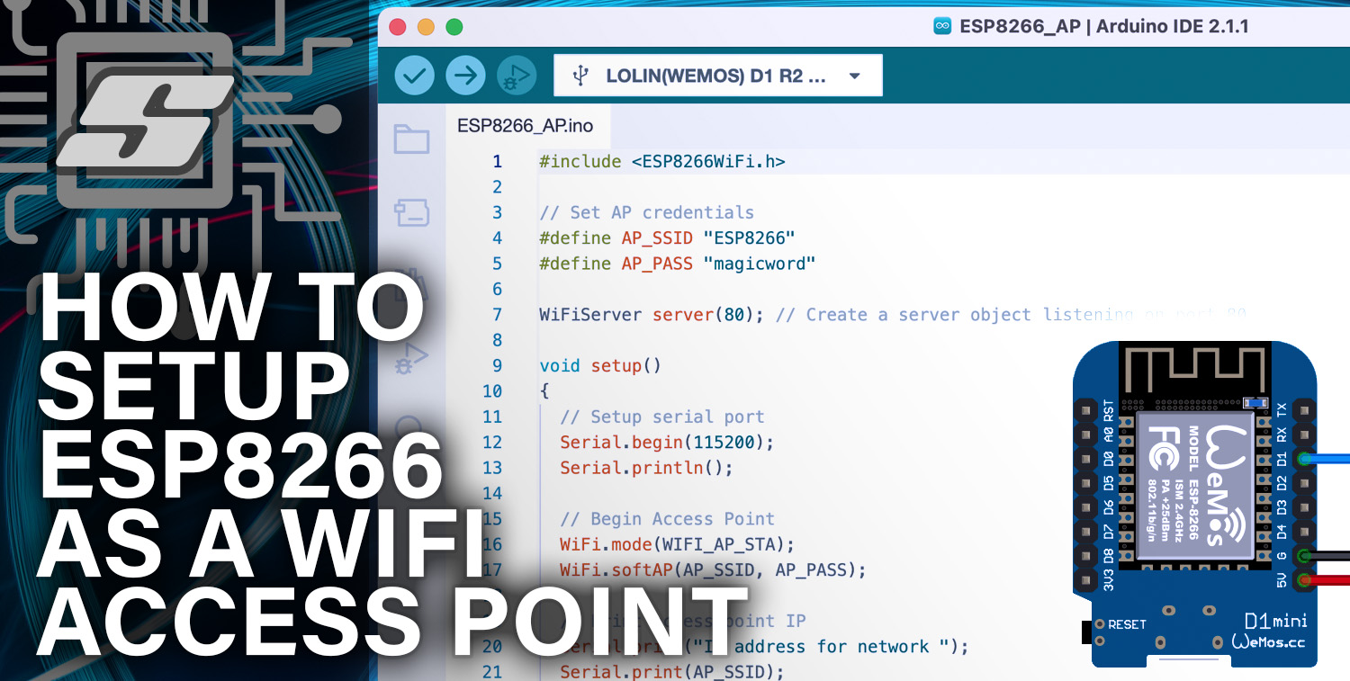 Esp8266 Wifi Access Point Learn About Esp8266 Setup As A Wireless